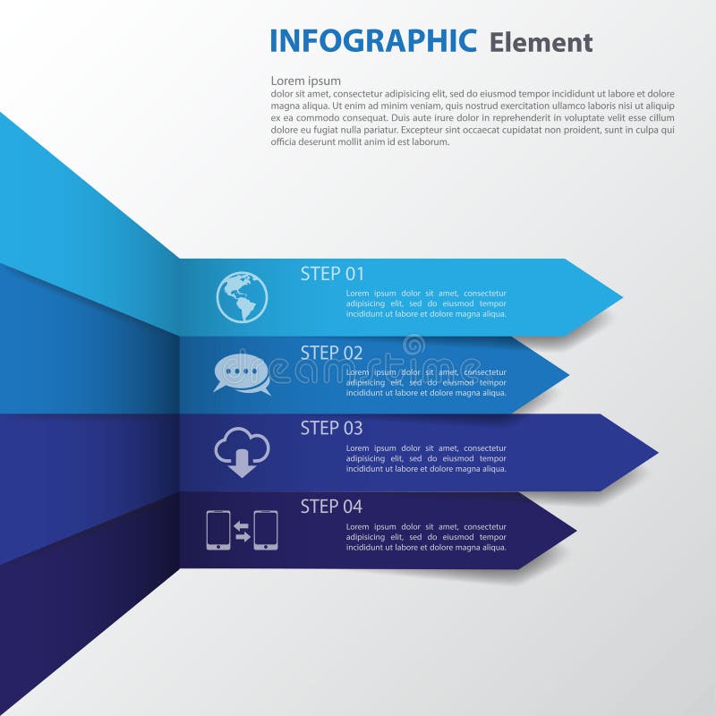3d Template Minimal Arrow Sign Infographics Used for Web Design. Stock ...