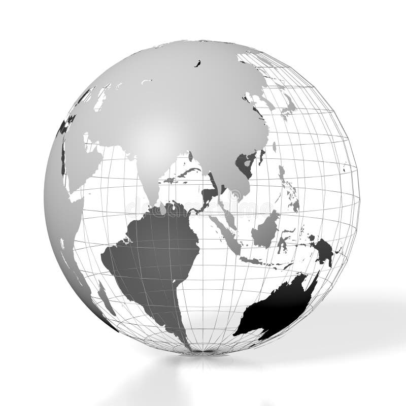 3D terra, mapa do mundo ilustração stock. Ilustração de terra - 79637735