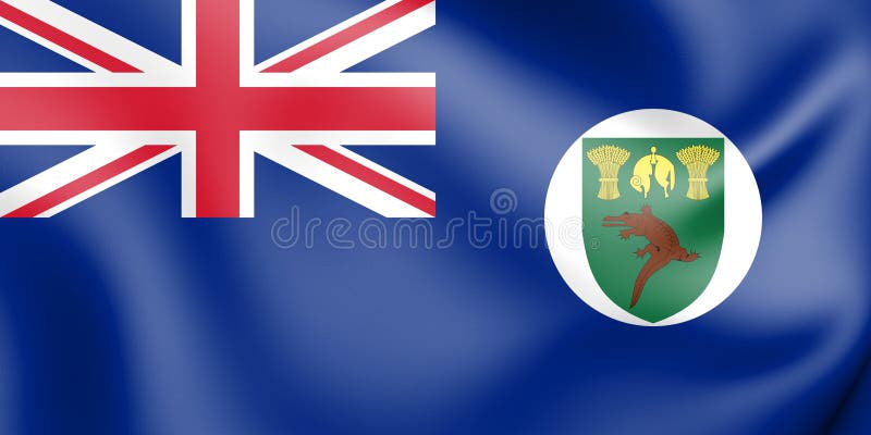 Territory of Basutoland Flag 1884-1966. 3D Illustration Stock ...