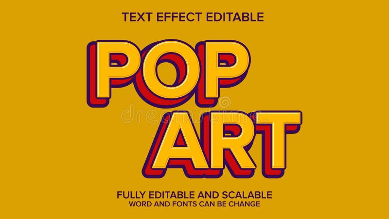 Editable Pop Art Vector Text Effect Stock Illustrations – 2,185 ...