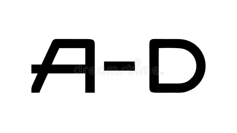 A-D Text Icon, Alphabetical Sorting, Vector Design Generative AI Stock ...