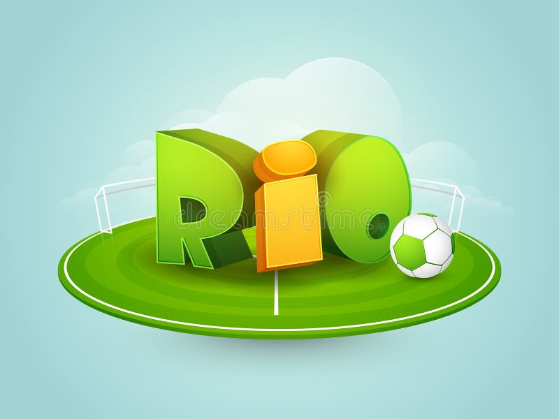 Poster Banner 3d Text Rio Stock Illustrations – 39 Poster Banner 3d ...