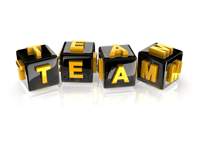 3d text TEAM stock illustration. Illustration of transparent - 46077574