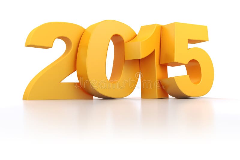 3d - 2015 text stock illustration. Illustration of december - 47040058