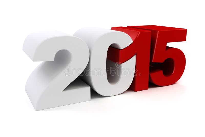 3d - 2015 text stock illustration. Illustration of graphic - 47040066