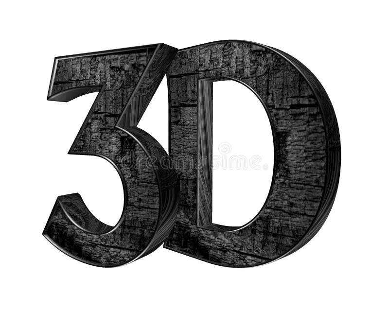 5d Text on White Background Stock Illustration - Illustration of ...