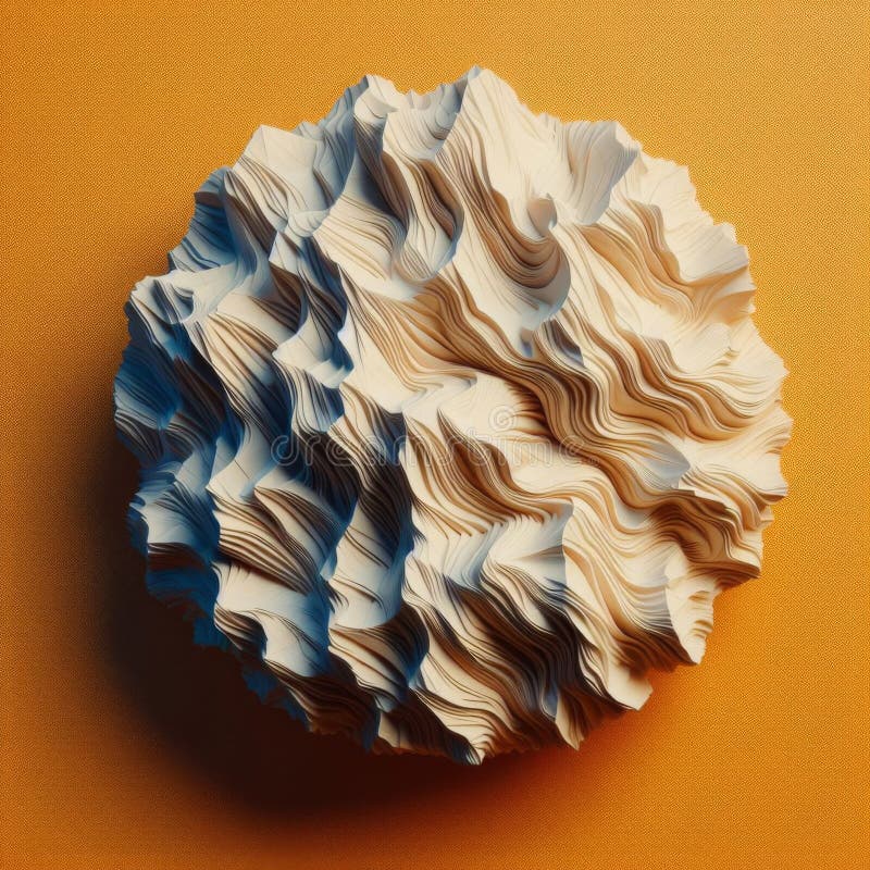 3d Texture Made in the Form of Crumpled Paper Effect Stock Illustration ...