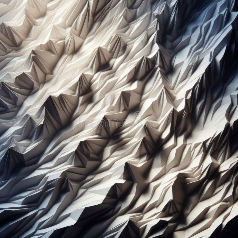 3d Texture Made in the Form of Crumpled Paper Effect Stock Illustration ...