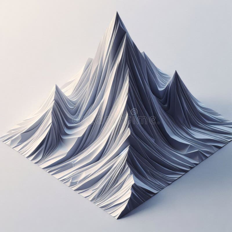 3d Texture Made in the Form of Crumpled Paper Effect Stock Illustration ...