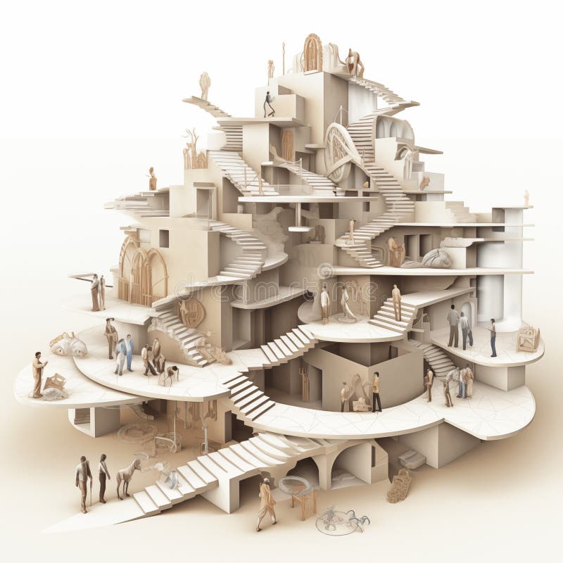 3D Theory of Planned Behavior Stock Illustration - Illustration of ...