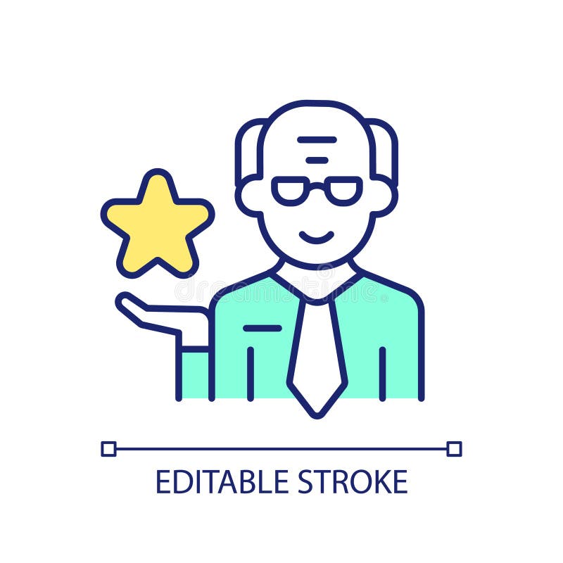 2D Thin Line Colorful Recognition Programs Icon Stock Vector ...