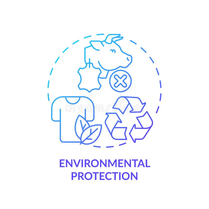 2D Thin Line Gradient Icon Environmental Protection Concept Stock ...