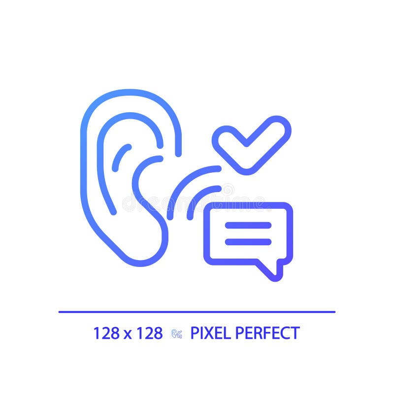 Active Listening Line Icon Stock Illustrations – 165 Active Listening ...