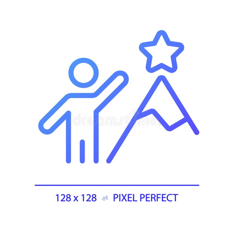 Purple Pixel Perfect Gradient Soft Skills Icons Collection Stock ...