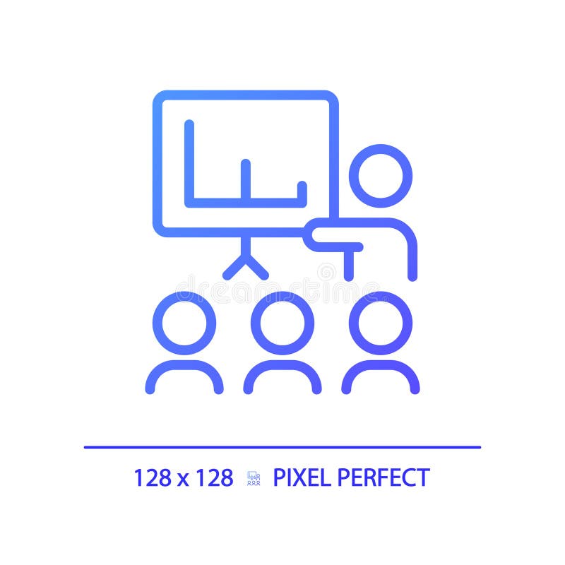 2D Thin Linear Gradient Public Speaking Icon Stock Vector ... 2D Thin Linear Gradient Public Speaking Icon Stock Vector ...