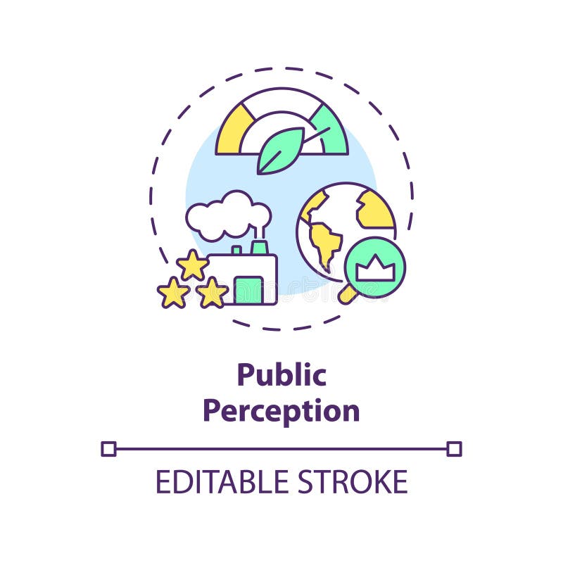 2D Thin Linear Icon Public Perception Concept Stock Vector ... 2D Thin Linear Icon Public Perception Concept Stock Vector ...
