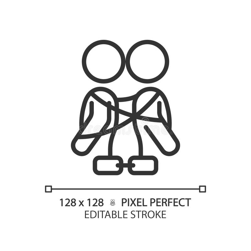 2D Thin Linear Simple Black Codependency Icon Stock Vector ... 2D Thin Linear Simple Black Codependency Icon Stock Vector ...