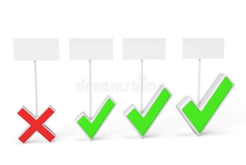 Three Check Mark Icon in a Box or Square Stock Vector - Illustration of ...