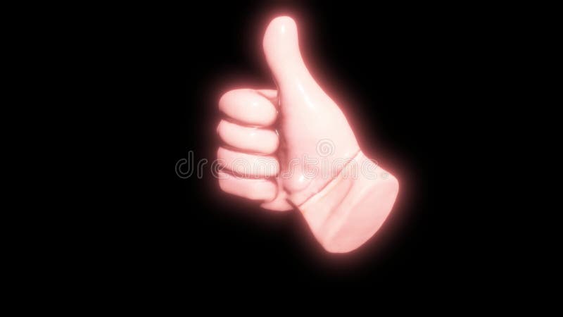 3D Thumbs Up Finish Good Sign 3d Stock Illustration - Illustration of ...