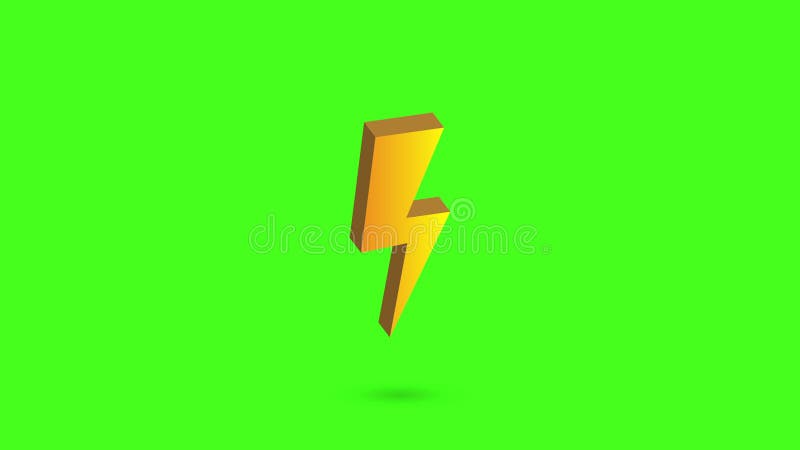 Orange Thunder Energy Animation Background Stock Video - Video of ...