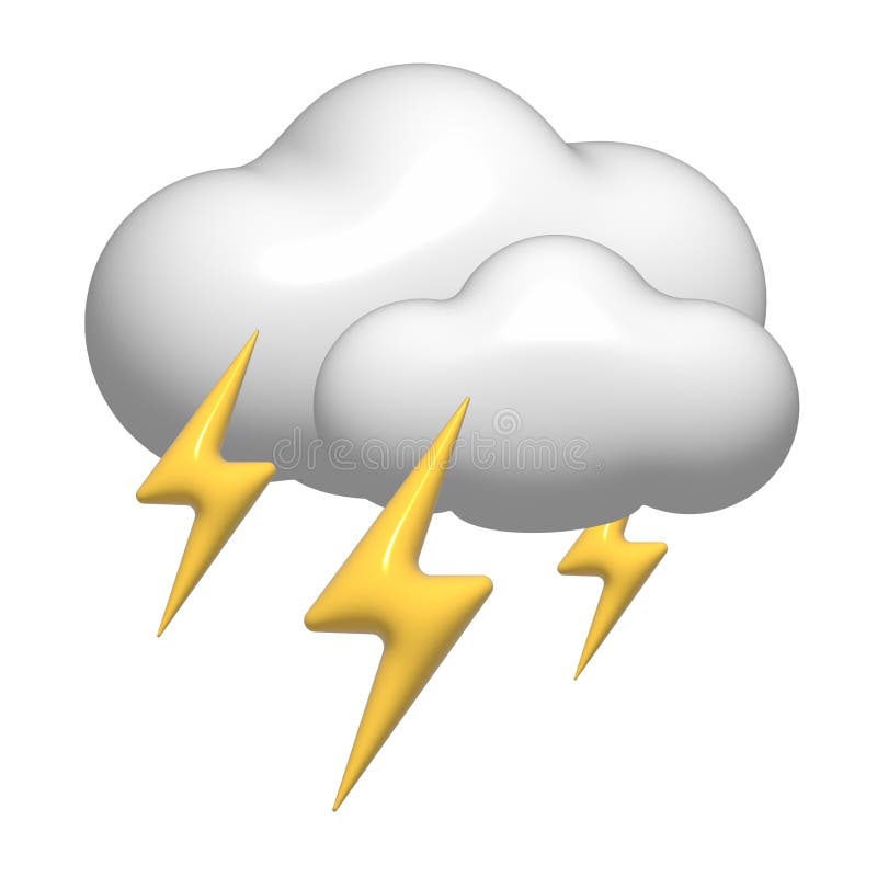 3d Cartoon Thunderstorm Stock Illustrations – 520 3d Cartoon ...