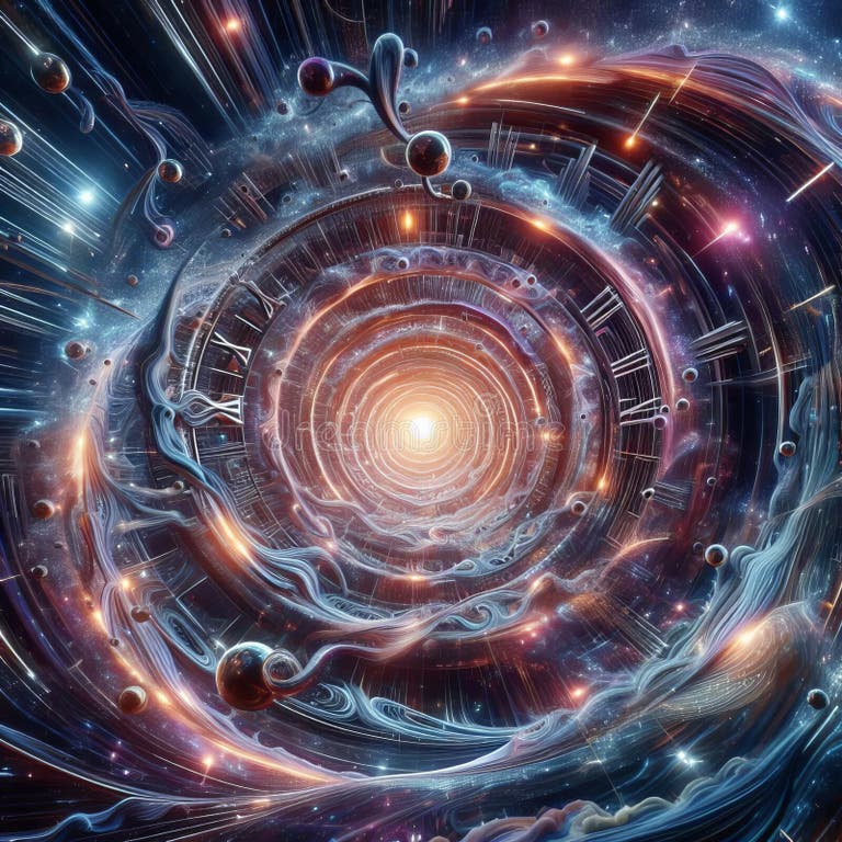 D Time Warp a Mind Bending Visual Representation of Time Andsp Stock ...