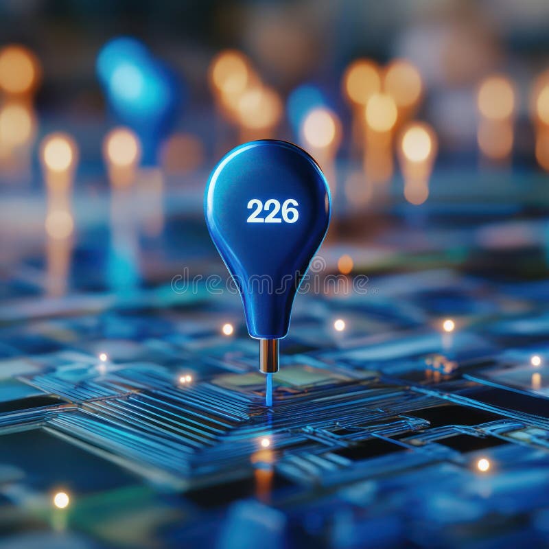 3D Timeline with Blue Pin for Year 2026 Stock Illustration ...