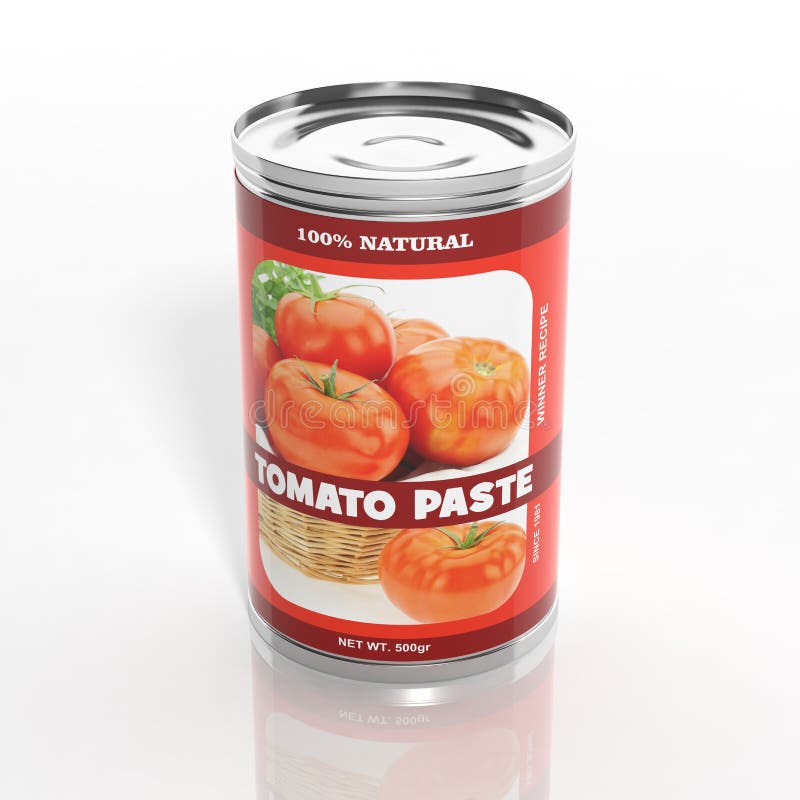 Tomato Paste. Detailed Vector Icon Stock Vector - Illustration of ...