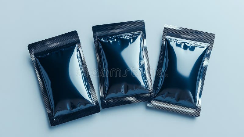 This 3D Top-down Mockup of a Sealed Parcel Features a Blank Black-and ...