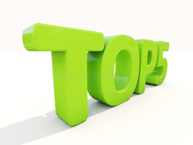 Top 5 3D Rating Sign stock illustration. Illustration of feedback ...