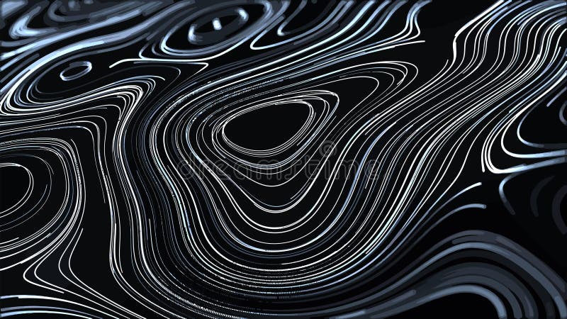 3D Topographic Map Background Concept. Abstract Topographic Map ...