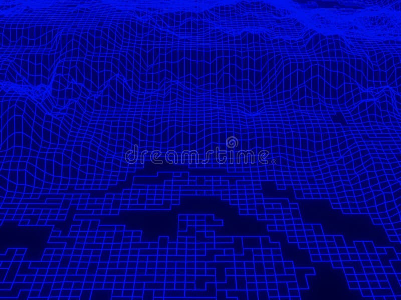 Holographic Terrain Stock Illustrations – 300 Holographic Terrain Stock ...