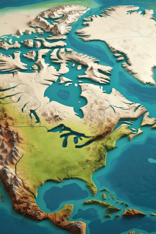 3d Topographic World Map with Elevation Details Stock Illustration ...