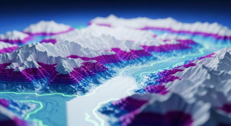 Digital Topographical Landscape Stock Illustrations – 1,130 Digital ...