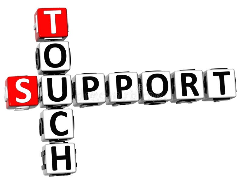 Support-crossword-3d Concept Stock Illustration - Illustration of ...