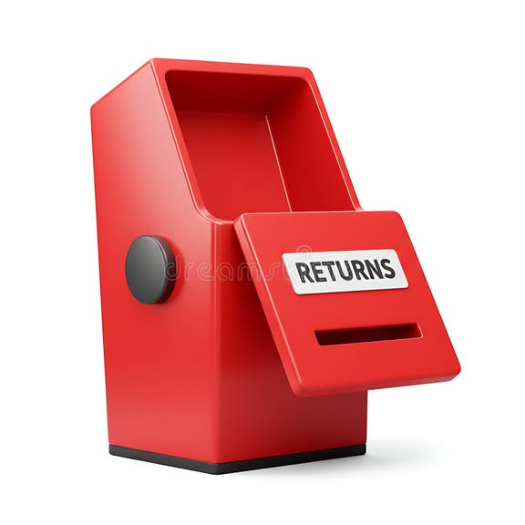 3D Toy Style Return Book Bin Stock Illustration - Illustration of ...