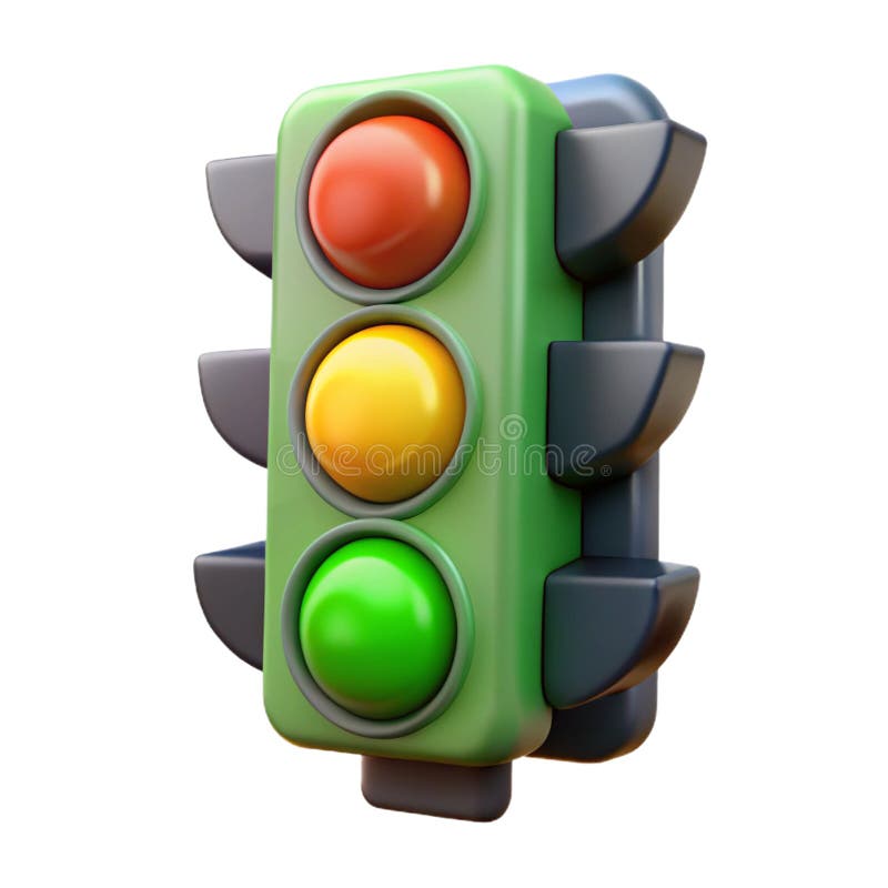 3D Traffic Light Icon stock photo. Image of icon, lights - 359739376