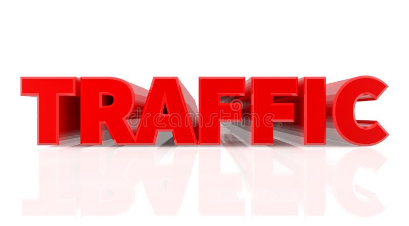 Web Traffic 3D Word Collage Online Reputation Website Visitors Stock ...