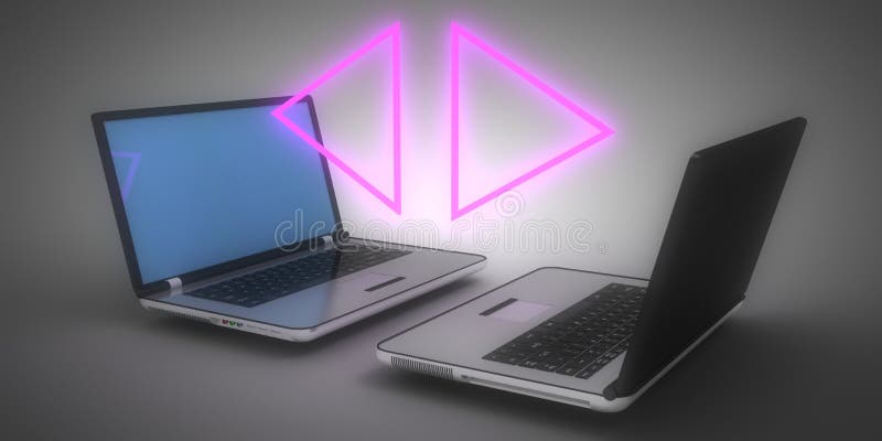 Transfer Data Concept. 3d Illustration Stock Illustration ...