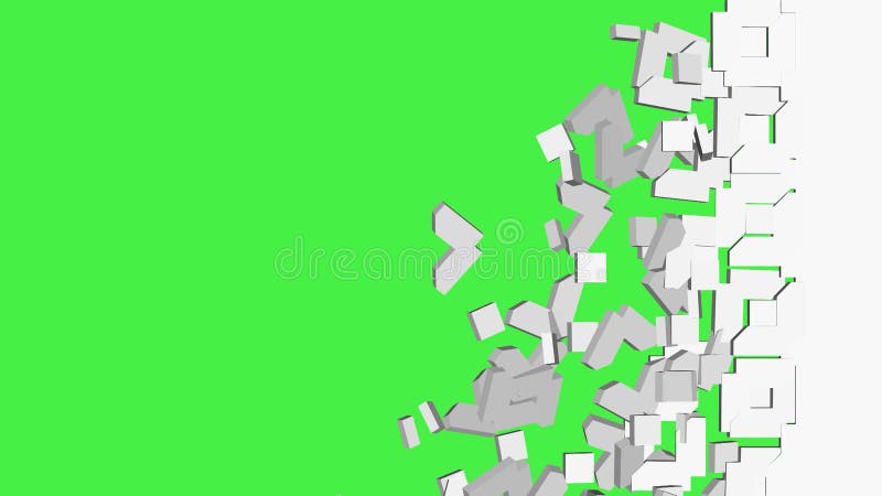 3d Transition Effect Green Screen Stock Footage - Video of group, empty ...