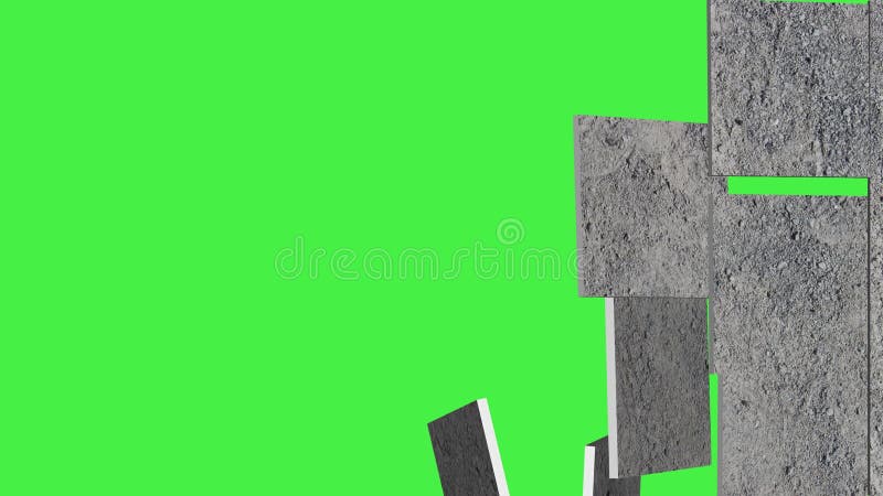 3d Transition Effect Green Screen Stock Footage - Video of isolated ...
