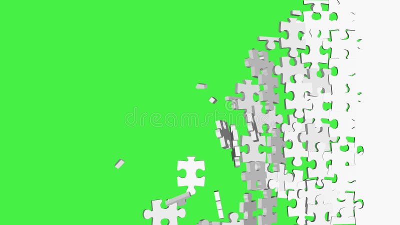 3d Transition Effect Green Screen Stock Footage - Video of join ...