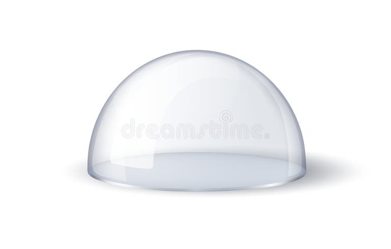 3D transparent dome stock vector. Illustration of security - 235818046