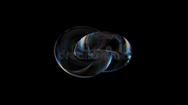 3d Transparent Rotating Glossy Connected Rings with Dispersion Effect ...