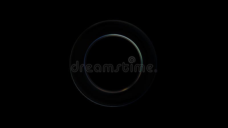 3d Transparent Rotating Glossy Tube with Dispersion Effect. Rainbow ...