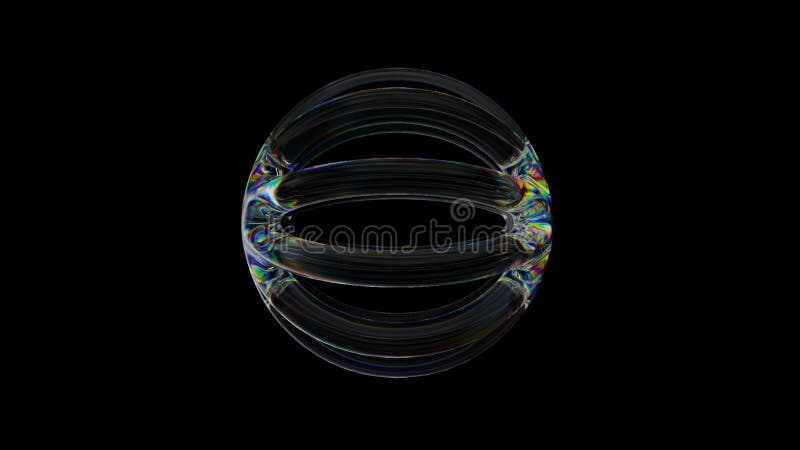 3d Transparent Rotating Glossy Wired Sphere with Dispersion Effect ...