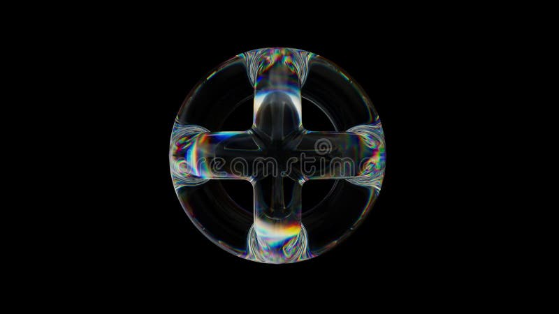 3d Transparent Rotating Glossy Wired Sphere with Dispersion Effect ...