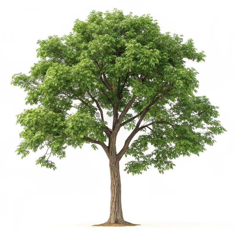 3D Tree Illustration Isolated on White Background Stock Illustration ...