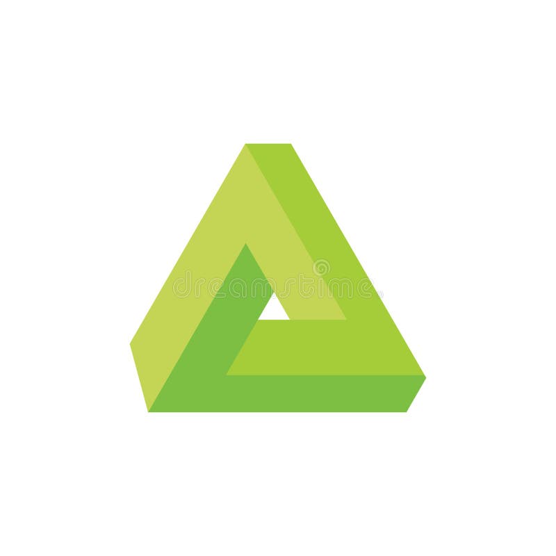 3d Triangle Gradient Logo Vector Stock Vector - Illustration of ...