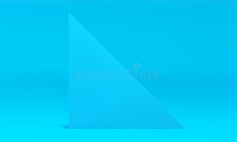 3d Triangle Wall Modern Blue Angular Decor Element for Interior ...